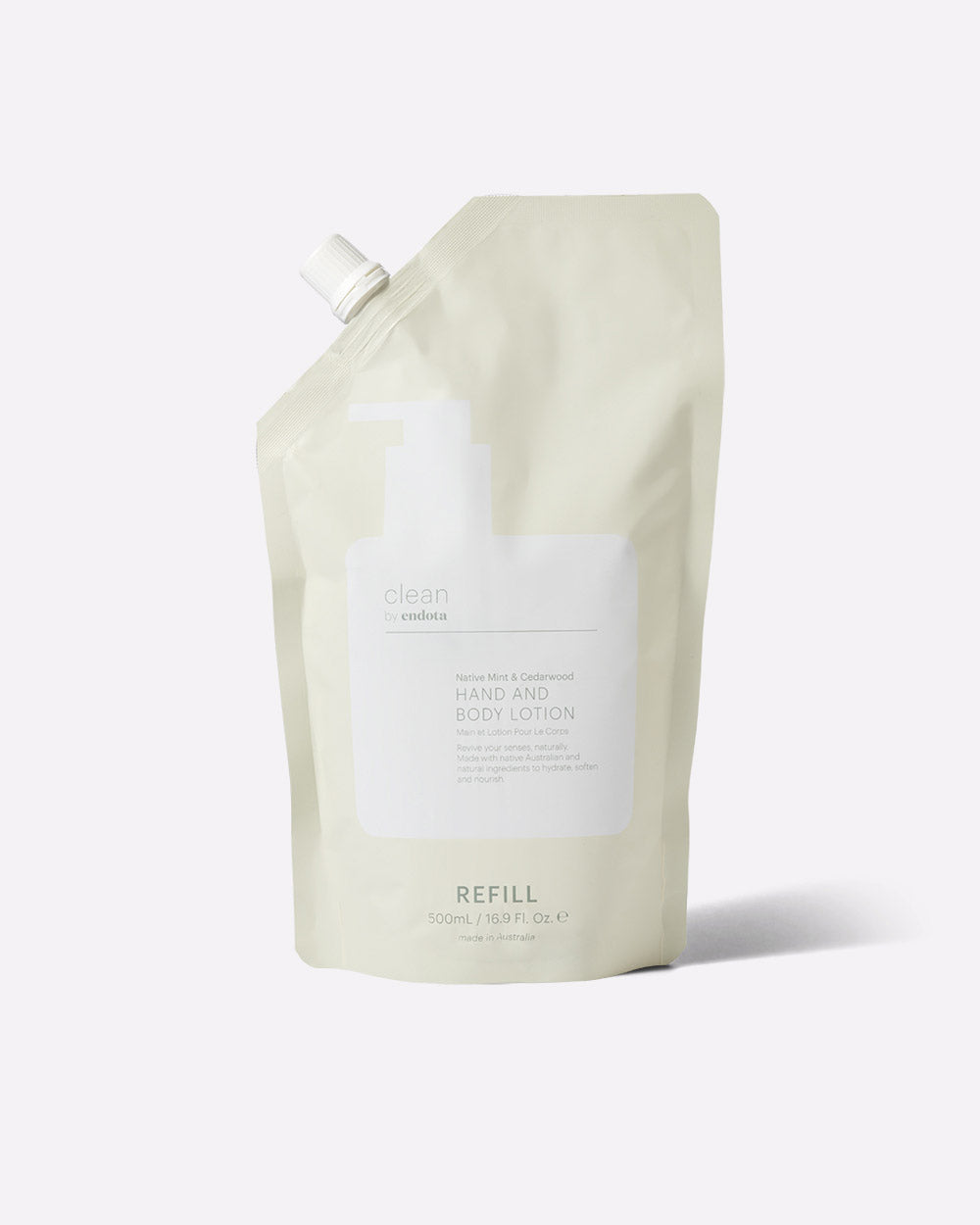 Native Mint & Cedarwood Hand and Body Lotion Refill 500ml – endota Thailand